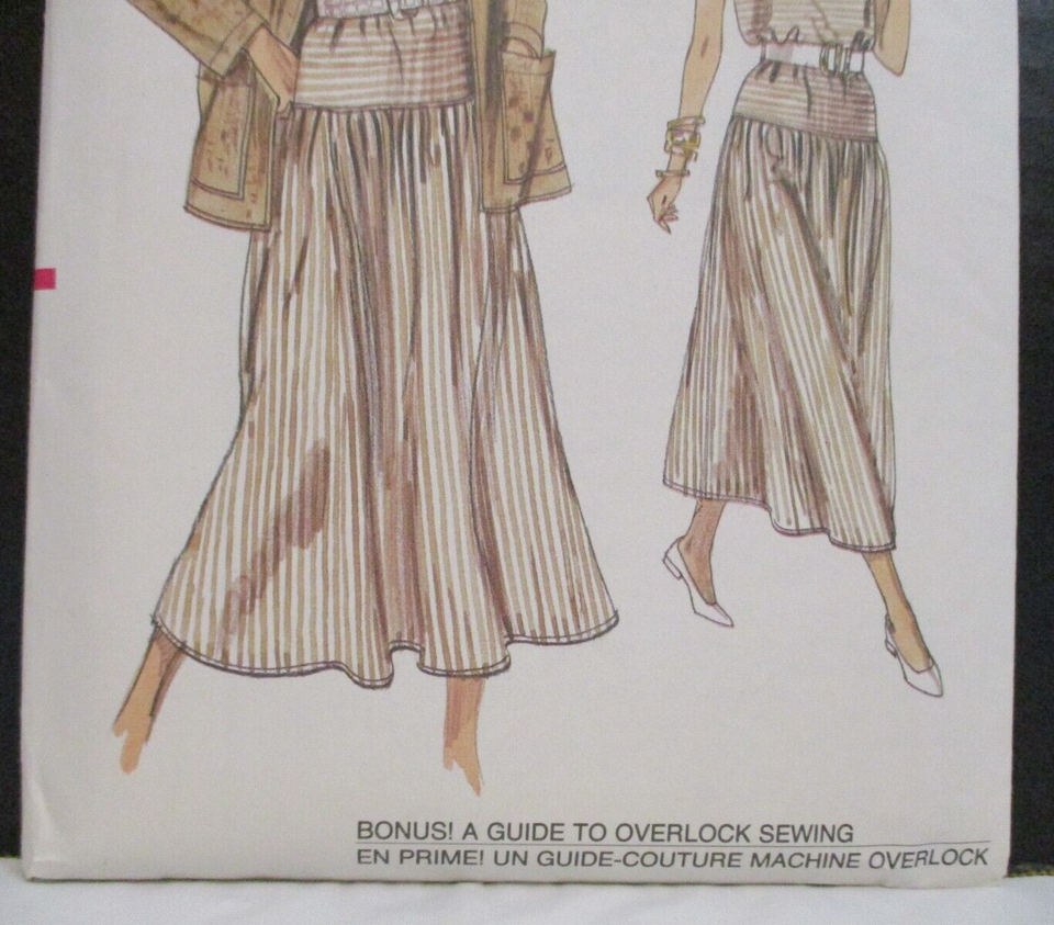 Very Easy Very Vogue Pattern 9845 Misses Jacket & Dress Size 8-10-12 ...
