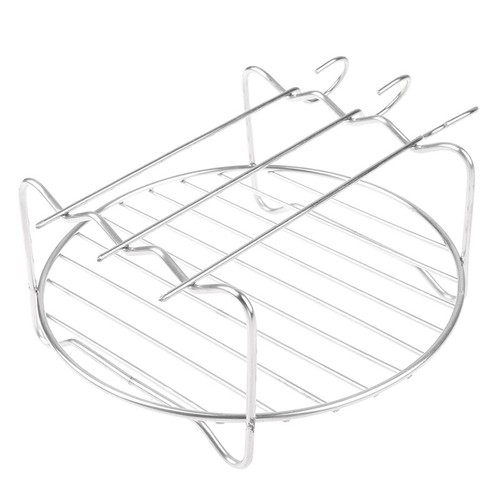 Baking Tray Skewers Air Fryer Stainless Steel Holder BBQ Rack Double baking-tray-skewers-air-fryer-stainless-steel-holder-bbq-rack-double