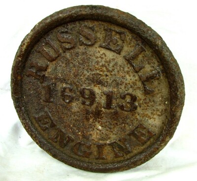 ANTIQUE RUSSELL STEAM ENGINE NOSE PIECE CAST IRON #16913 c.1910 | eBay