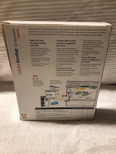 Adobe Acrobat 7.0 Standard - Upgrade | eBay