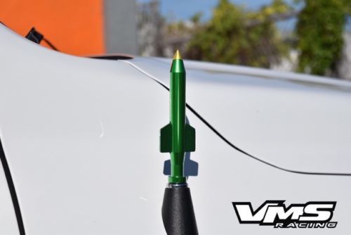 VMS MOAB BMG AMMO BULLET STYLE ALUMINUM SHORT ANTENNA GREEN MOTHER OF ...