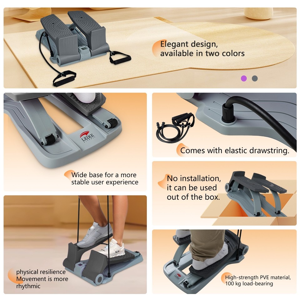 Leikefitness Portable Climber Stepper Lightweight Fitness Twister Step ...