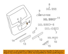 MERCEDES Mercedes-Benz OEM Liftgate Tailgate Hatch-lift Cylinder Cap ...