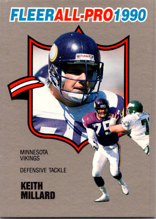 Keith Millard 1990 Fleer #12 All-Pro Football Card | eBay