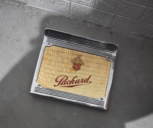 For Vintage Packard Running Board Mat Foot Step Alloy Metal Plate Set ...