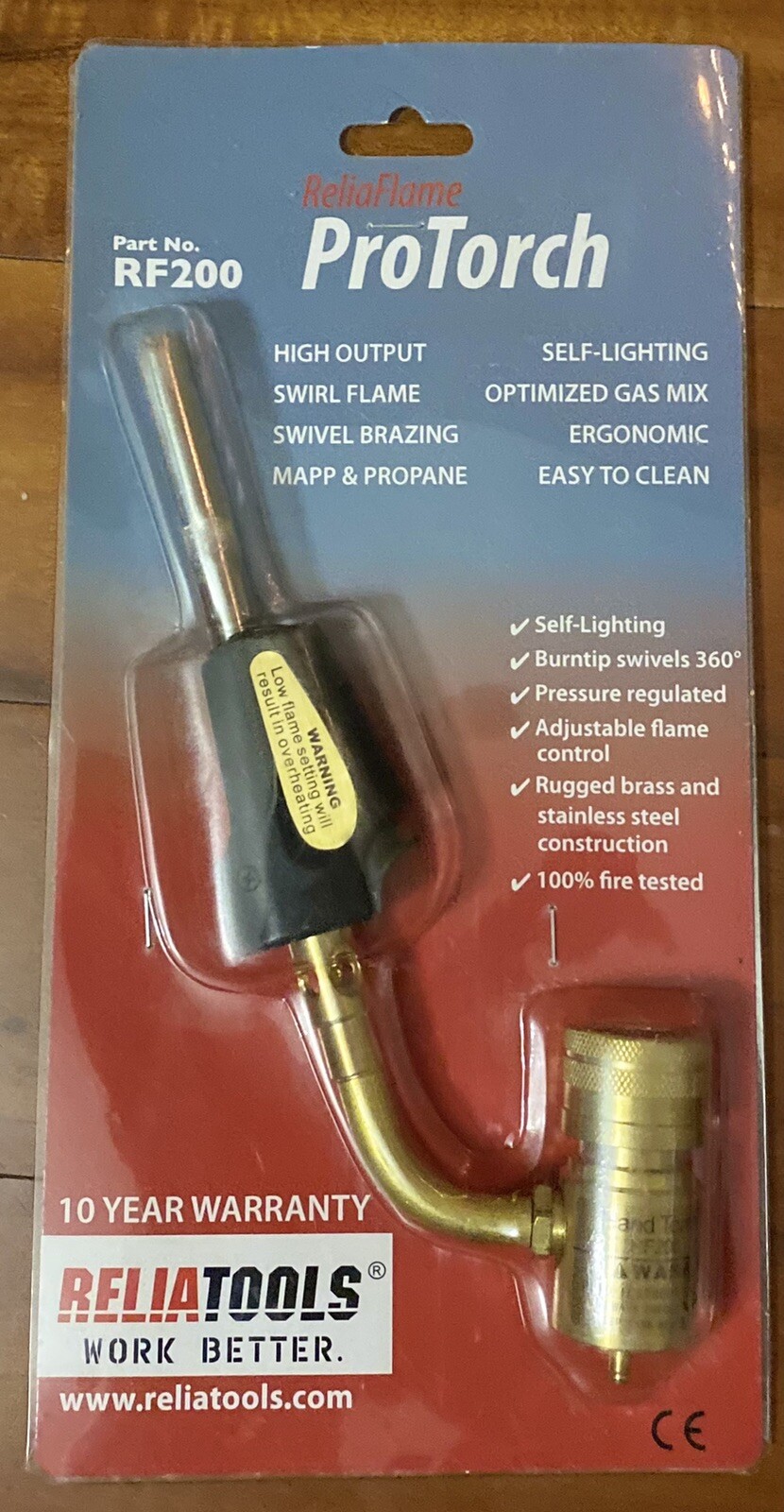 ReliaFlame ProTorch RF200 Hand Torch Burntip swivels | eBay