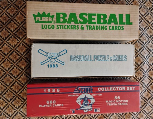 1988 Baseball Factory Set Lot Score Fleer Donruss 3 Sealed Sets | eBay