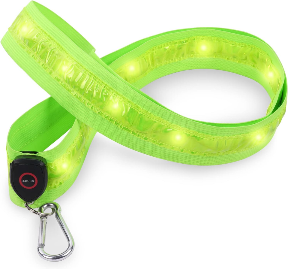 Reflective Belt Sash Gear, Luminous Led Safety Shoulder Strap, High ...