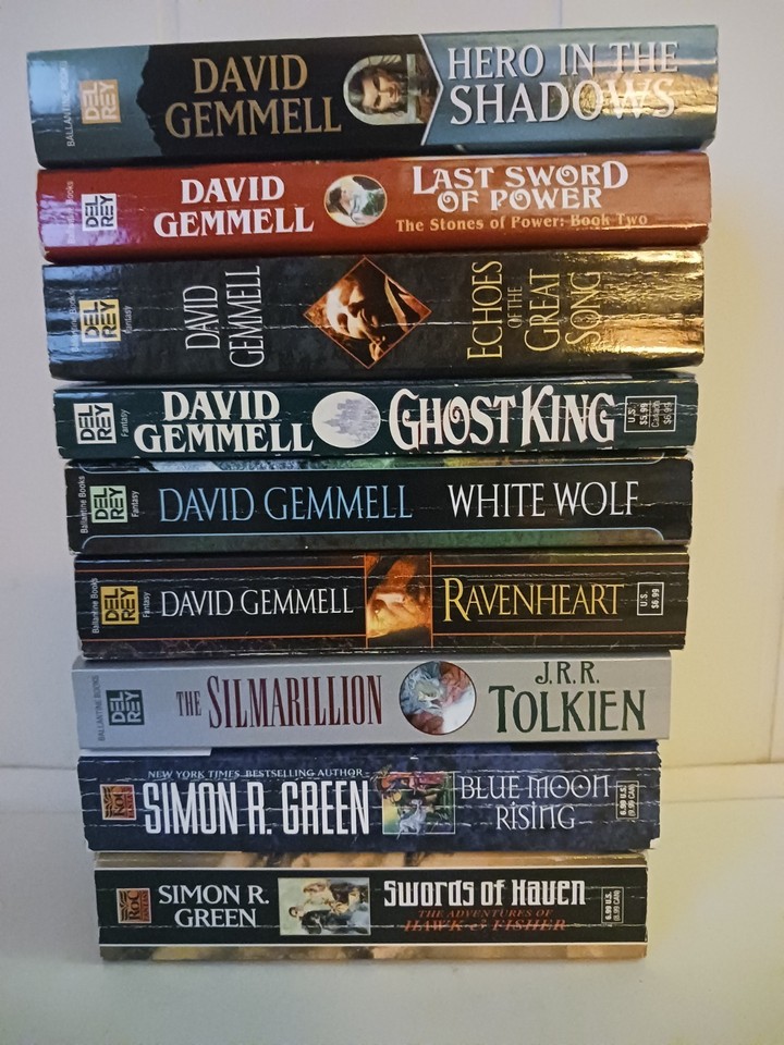 J.R.R. Tolkien The Silmarillion, David Gemmell Ghost King, Simon R ...