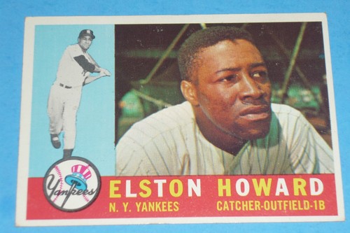 ELSTON HOWARD - NEW YORK YANKEES CATCHER - 1960 TOPPS BASEBALL CARD #65 ...