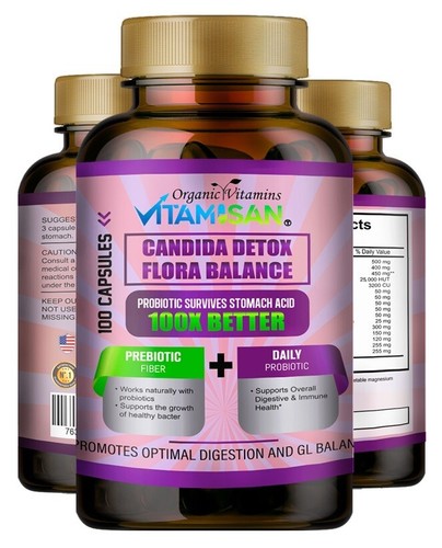 Candida Balance -Fungus Treatment and Candida Cleanse support 100 ct ...