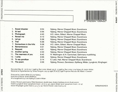 LINA NYBERG OPEN NEW CD 7392004100422 | eBay