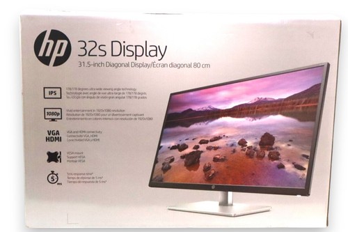 HP 32s Display 31.5 Diagonal FHD Display Monitor | eBay