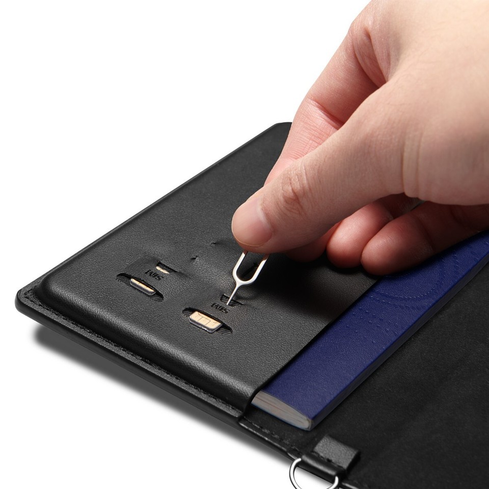 Spigen Passport Holder with RFID Blocking Technology + Sim Card Ejector ...