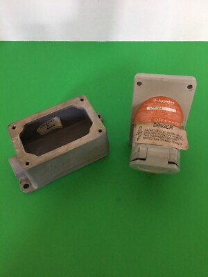 Appleton CPR-23 Pin And Sleeve Receptacle With Iron Mounting Box | eBay