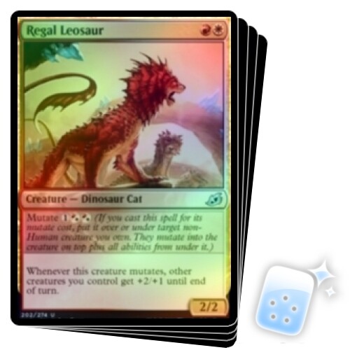 FOIL REGAL LEOSAUR X4 Ikoria IKO Magic MTG MINT CARD | eBay