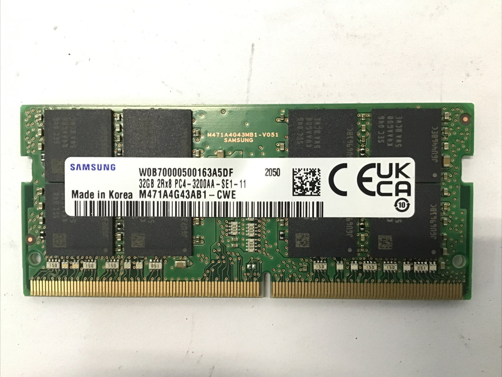 SK hynix hyundai 32GB DDR4 3200MHz Laptop RAM 2Rx8 PC4-3200AA ...