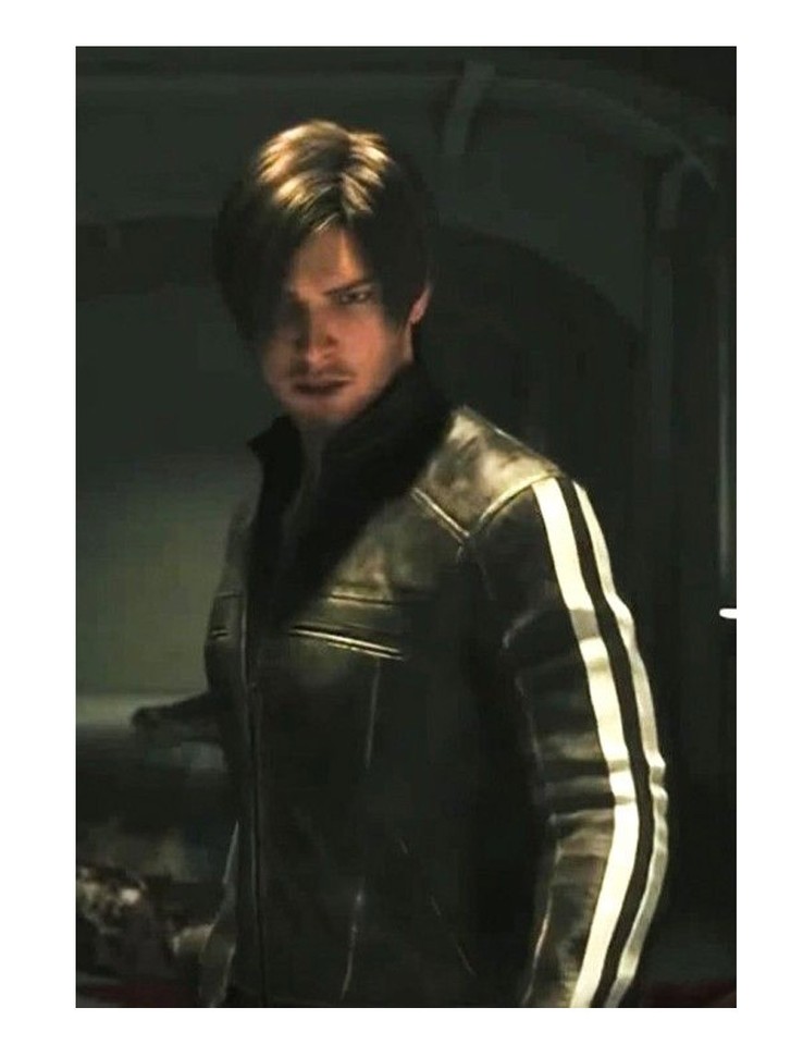 Leon Kennedy Resident Evil Vendetta Black Leather Jacket-BNWT | eBay UK
