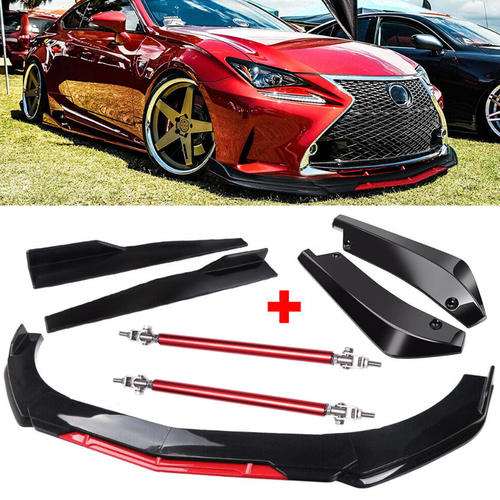 For Lexus IS250 IS350 Front Bumper Lip Splitter Spoiler Body Kit + Side ...