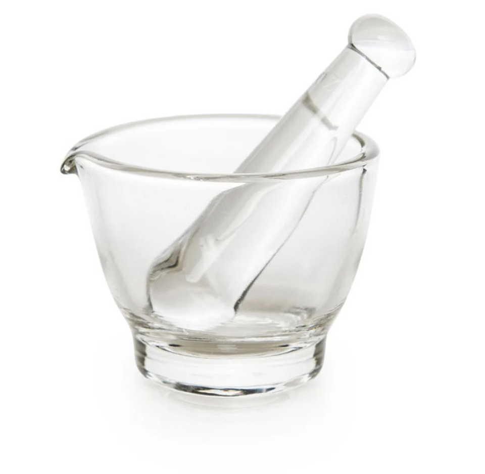 Glass Mortar And Pestle- Clear | eBay