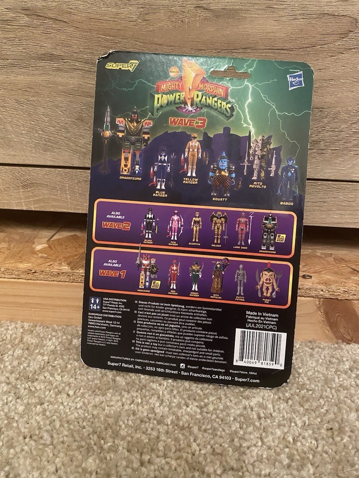 Power Rangers ReAction Squatt Figure Brand New In Box Great Condition ...