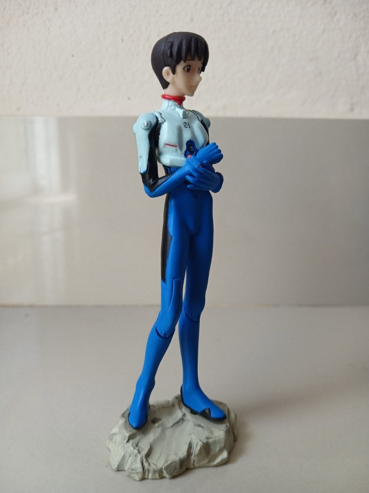 Anime Evangelion Shinji Ikari HGIF Mini Figure Model Plugsuit Bandai | eBay