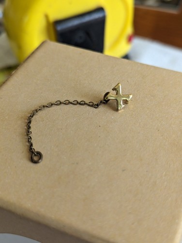 Official "X" Roman Numeral 10 Year Adult Girl Scout Pin Guard Chain ...