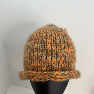 Inverni Wool Beanie Women's Hat Made in Italy Beige White Nude Cable ...