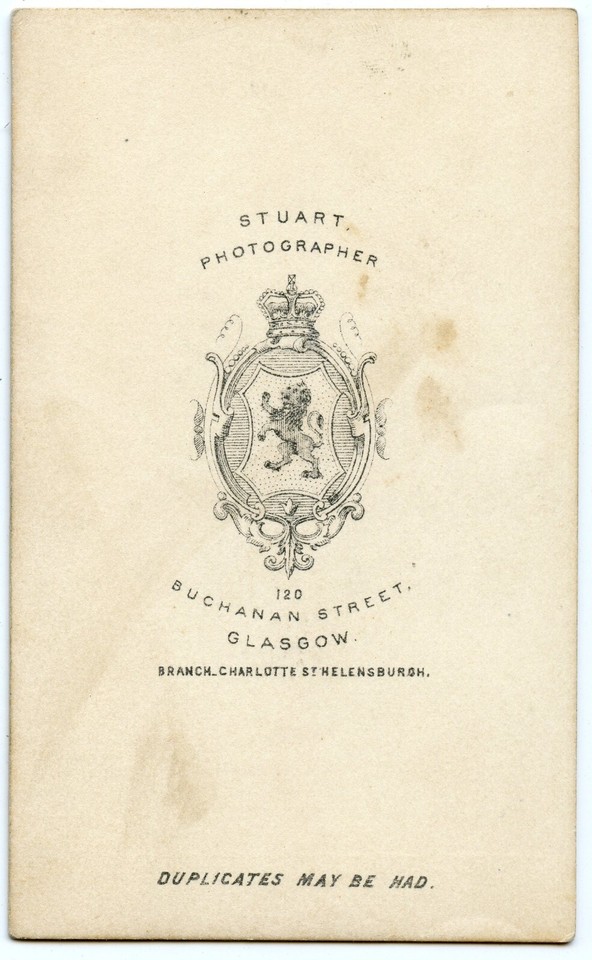 Young Man near writing table , Vintage CDV Photo by Stuart, Glasgow ...