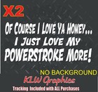 Powerstroke Vinyl Decal Sticker Turbo Diesel Truck Crew Cab Funny Soot ...