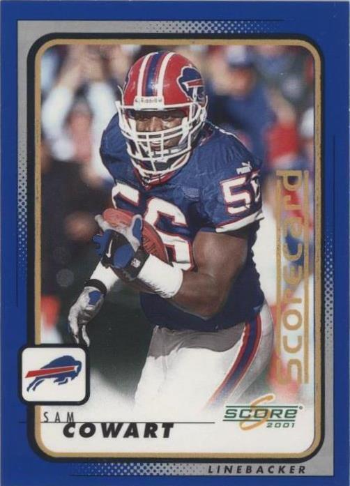 2001 Score - Sam Cowart #25 Scorecard /315 for sale online | eBay