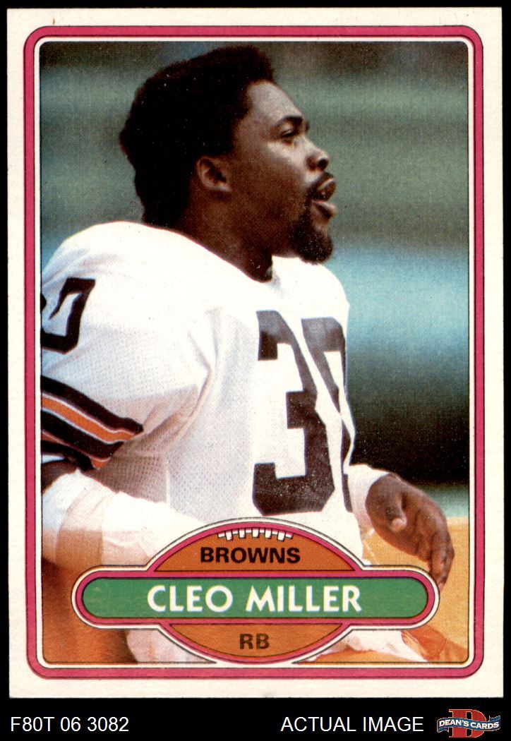 1980 Topps #354 Cleo Miller Browns-FB Arkansas AM&N 8.5 - NM/MT+ | eBay