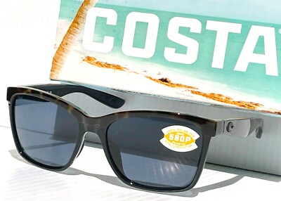 NEW COSTA ANAA Olive Tortoise w POLARIZED Gray 580P Sunglass ANA 109 ...