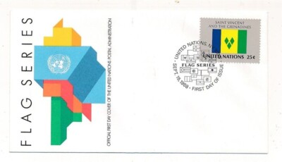 D328882 United Nations New York Bureau FDC Flag Series St.Vincent | eBay