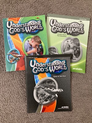Abeka 4th grade Science Understanding God's World textbook, 2 teacher ...