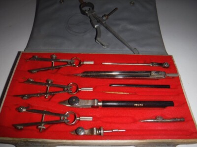 Vintage Gramercy GR 9 Drafting Tools Instruments Set & Case Germany | eBay
