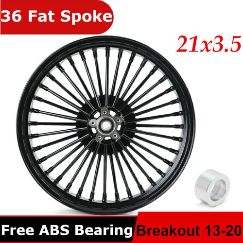 21X3.5 Fat Spoke Front Wheel for Harley Softail Breakout FXBRS FXSB ...