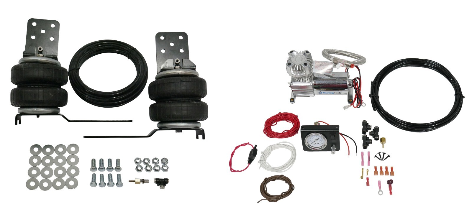 Touring Tech Rear Tow Assist Air Bag Kit W/ Controller Lift Over Leaf ...