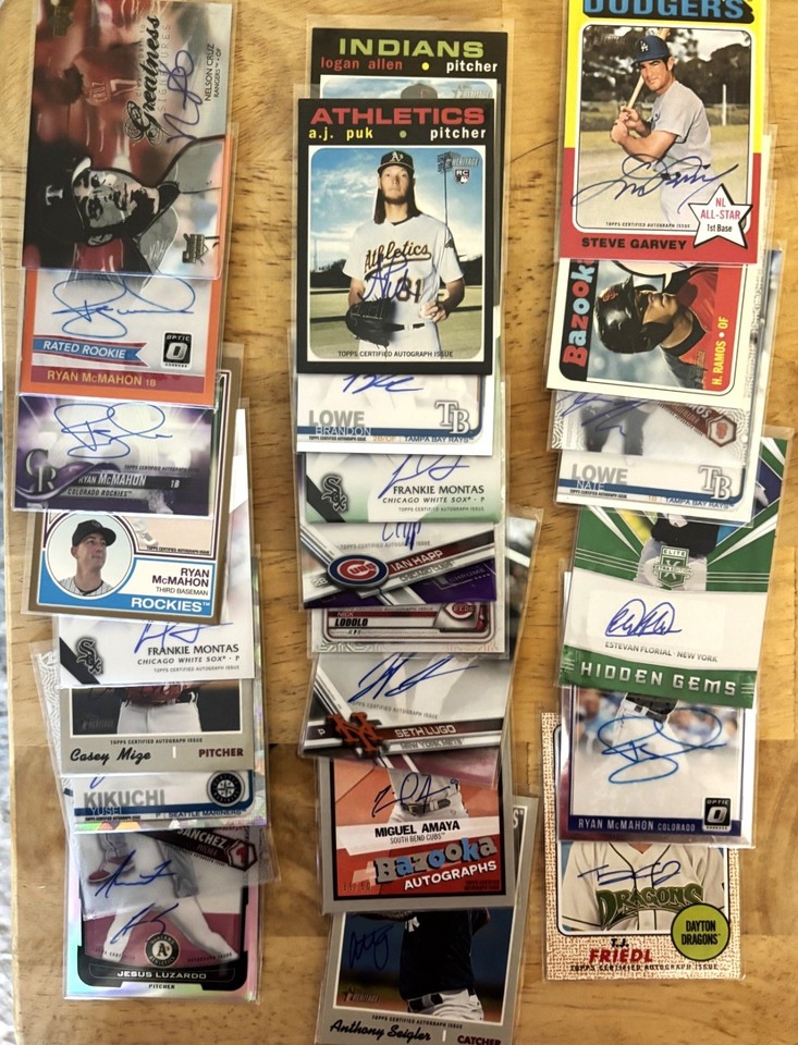 MLB Baseball Mystery Pack (1 Auto or Relic are guaranteed!) 1-3 Cards ...