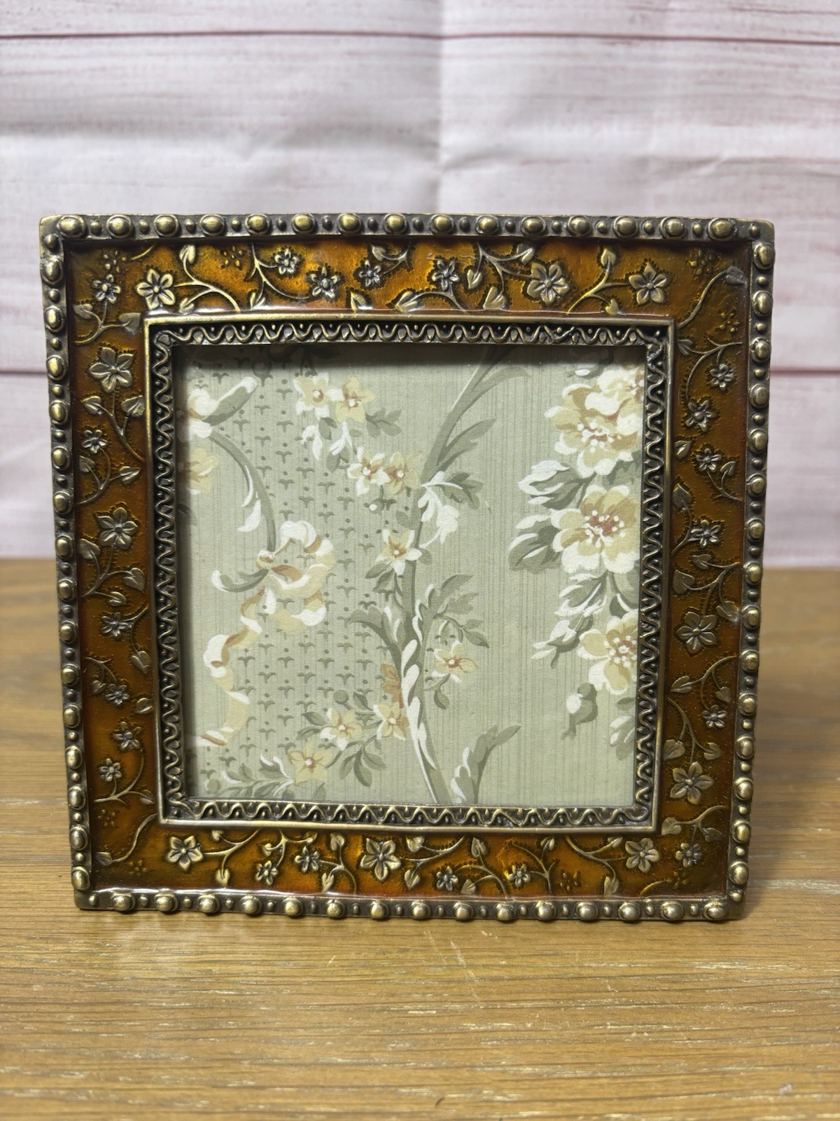 Enameled Small Square Picture Frame By SK? | eBay