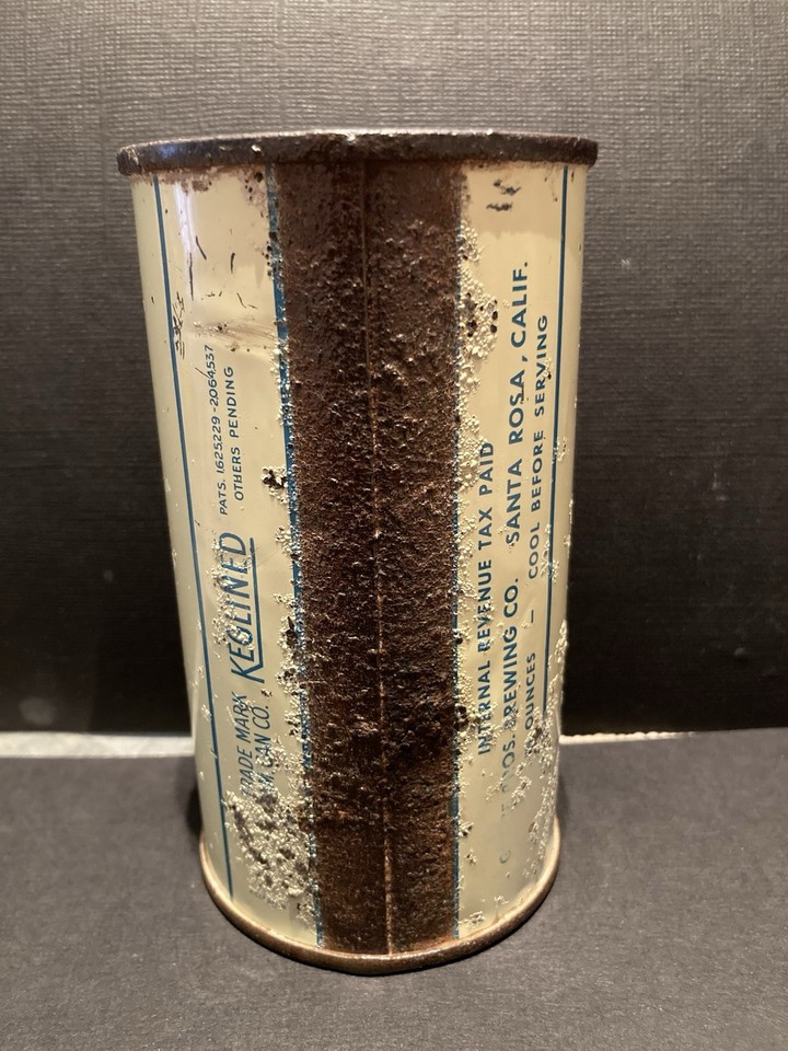 Grace Brothers Pre War Flat Top Beer Can.Santa Rosa Ca. Super Rare Off ...