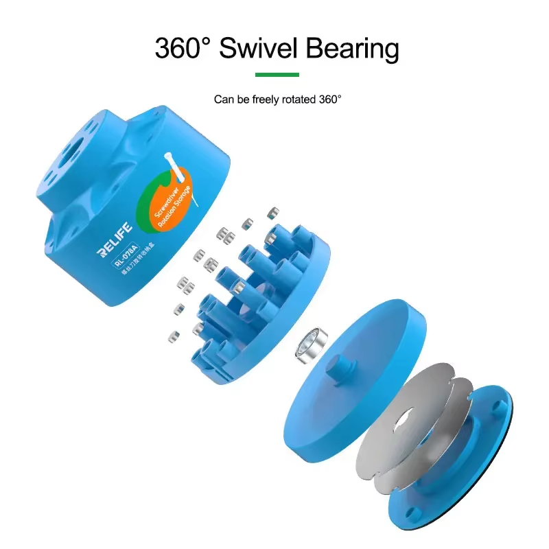 RELIFE RL-078A 360° Rotatable Multi-Functional Repair Tool Storage Rack ...