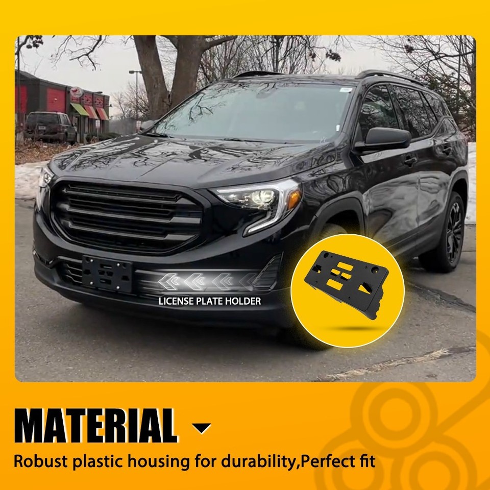 For GMC Terrain 2018-2021 Front Bumper License Plate Holder Bracket USA ...