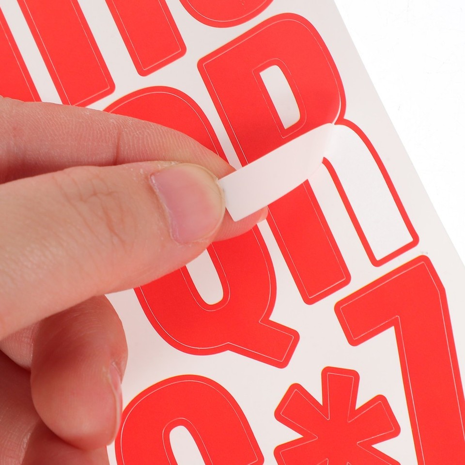 10 Sheets Sticker by Number Letter Stickers Alphabet Index Labels ...