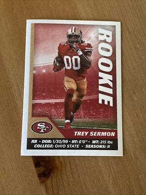 2021 Panini Sticker & Card Collection Trey Sermon Rookie 527 San ...