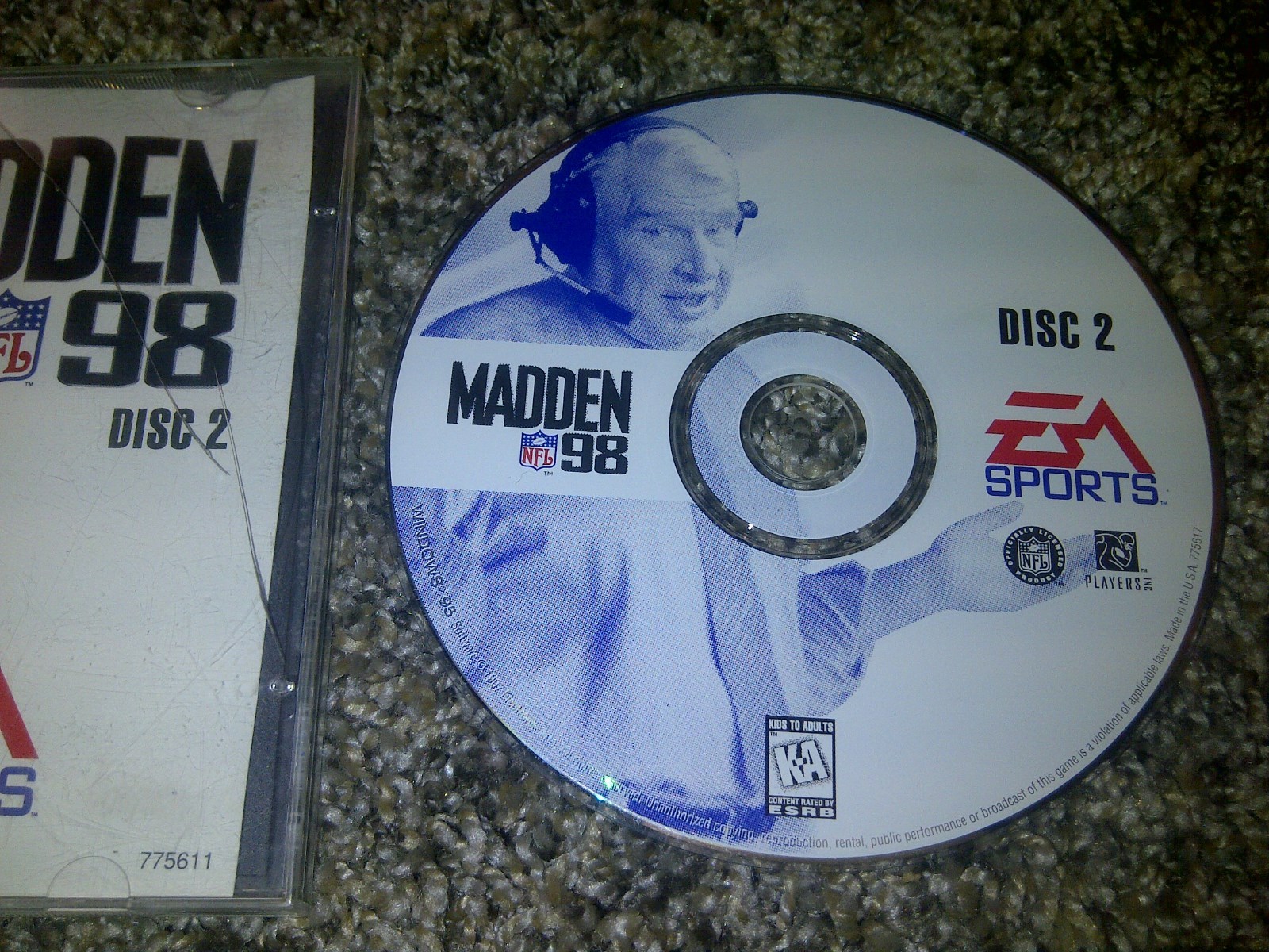 MADDEN NFL 98 [CD-ROM CLASSICS] EA SPORTS- 2 Disk Only! | eBay