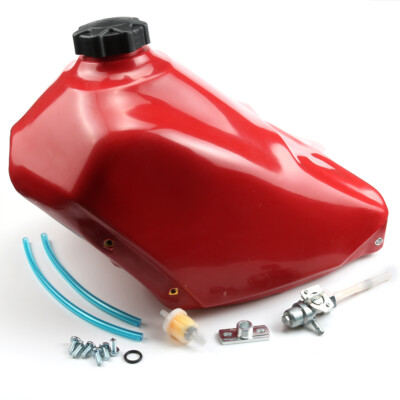 For Honda ATC 350X Three-Wheeler RED Plastic Gas Fuel Tank and Cap 1985 ...