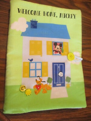 Soft Cotton Book WELCOME HOME MICKEY Mouse Disney Donald Duck Pluto 9 1 ...