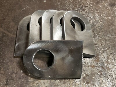 (6) Weld On Tabs, Pad Eyes, Shackle Mounts, 1/4" Thick, 2" x 3", 1" Dia ...