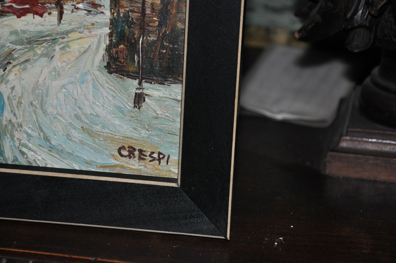 Great old American Painting by listed American Artist David Crespi, | eBay